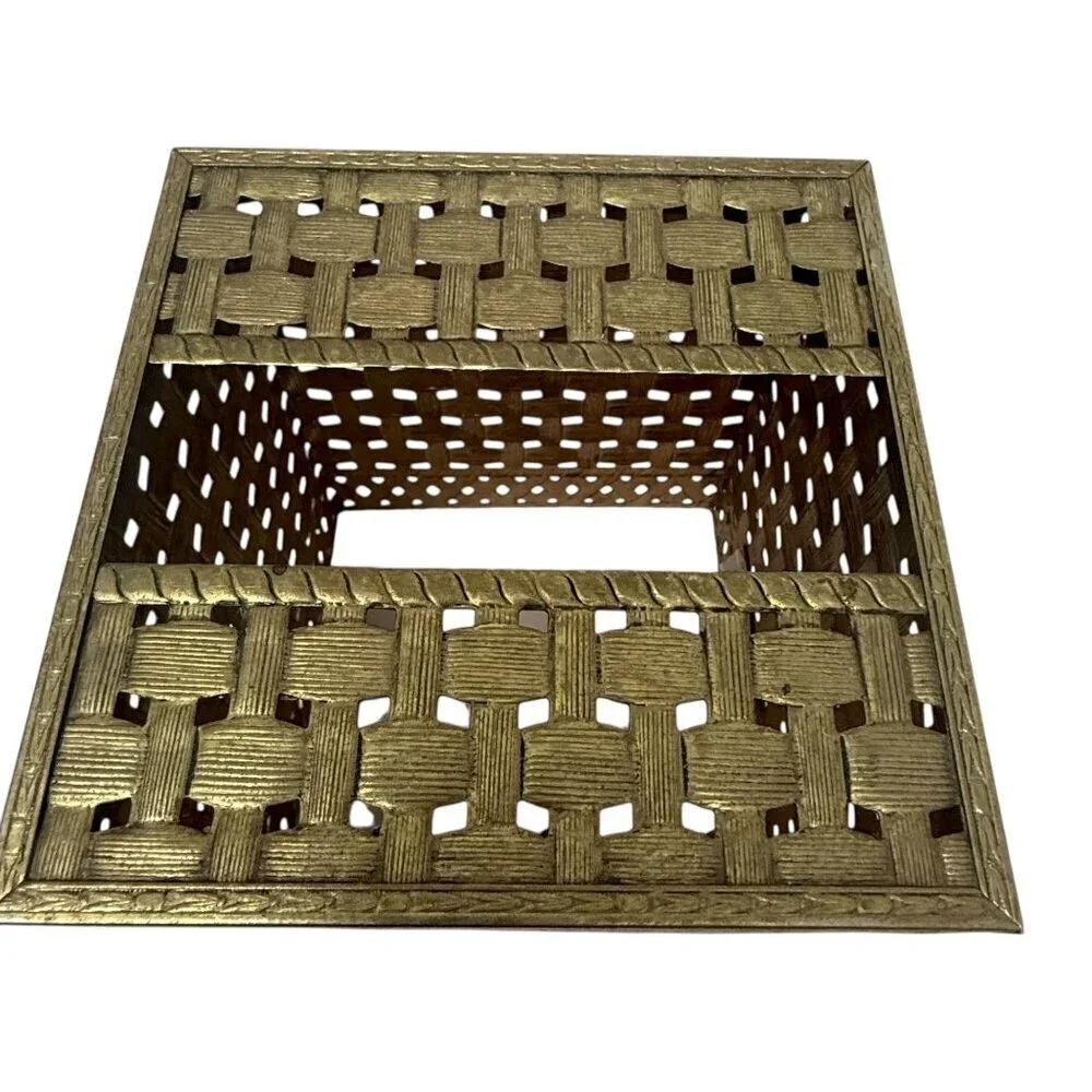 Stylebuilt | Bath | Vintage Tissue Box Holder Stylebuilt Metal ...